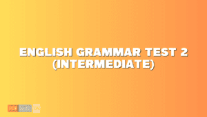 English Grammar Test 2 (Intermediate) - pdftests.com